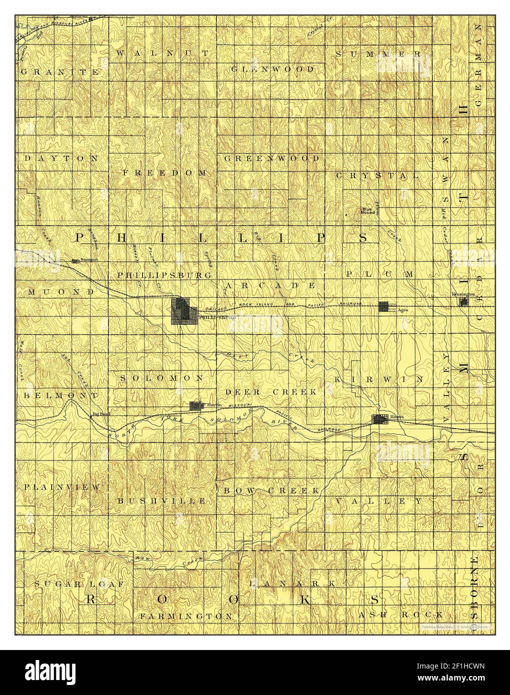 Map of phillipsburg hi-res stock photography and images - Alamy