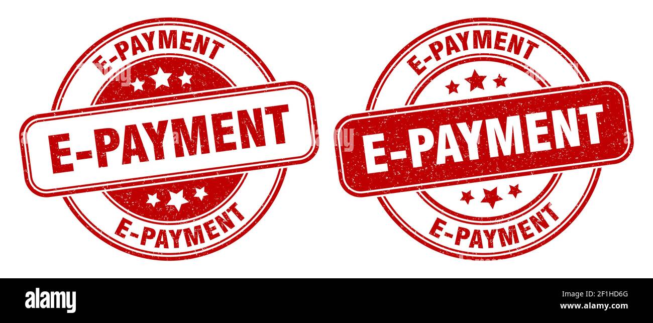 e-payment stamp. e-payment sign. round grunge label Stock Vector Image ...