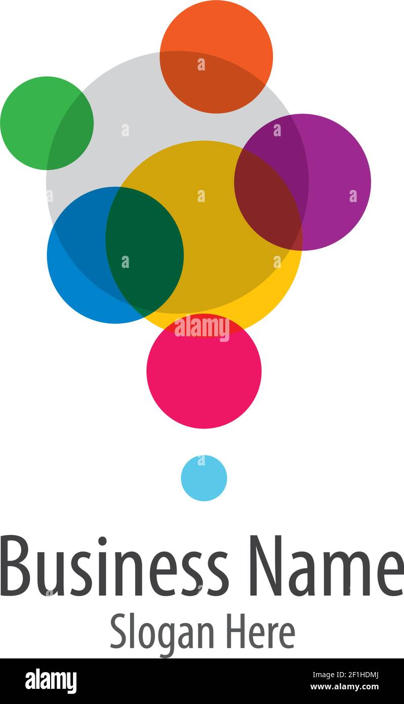 Bubble logo template vector icon illustration design Stock Vector Image ...