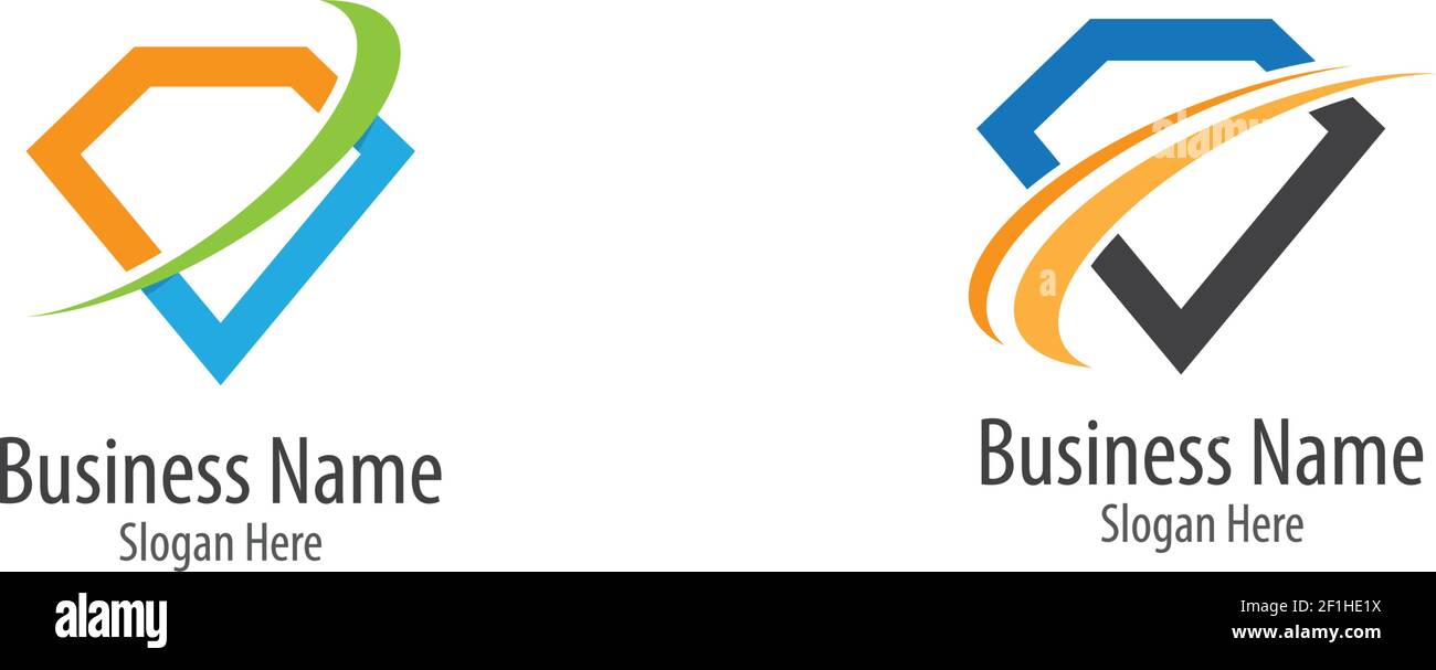 Diamond logo template vector icon illustration design Stock Vector ...