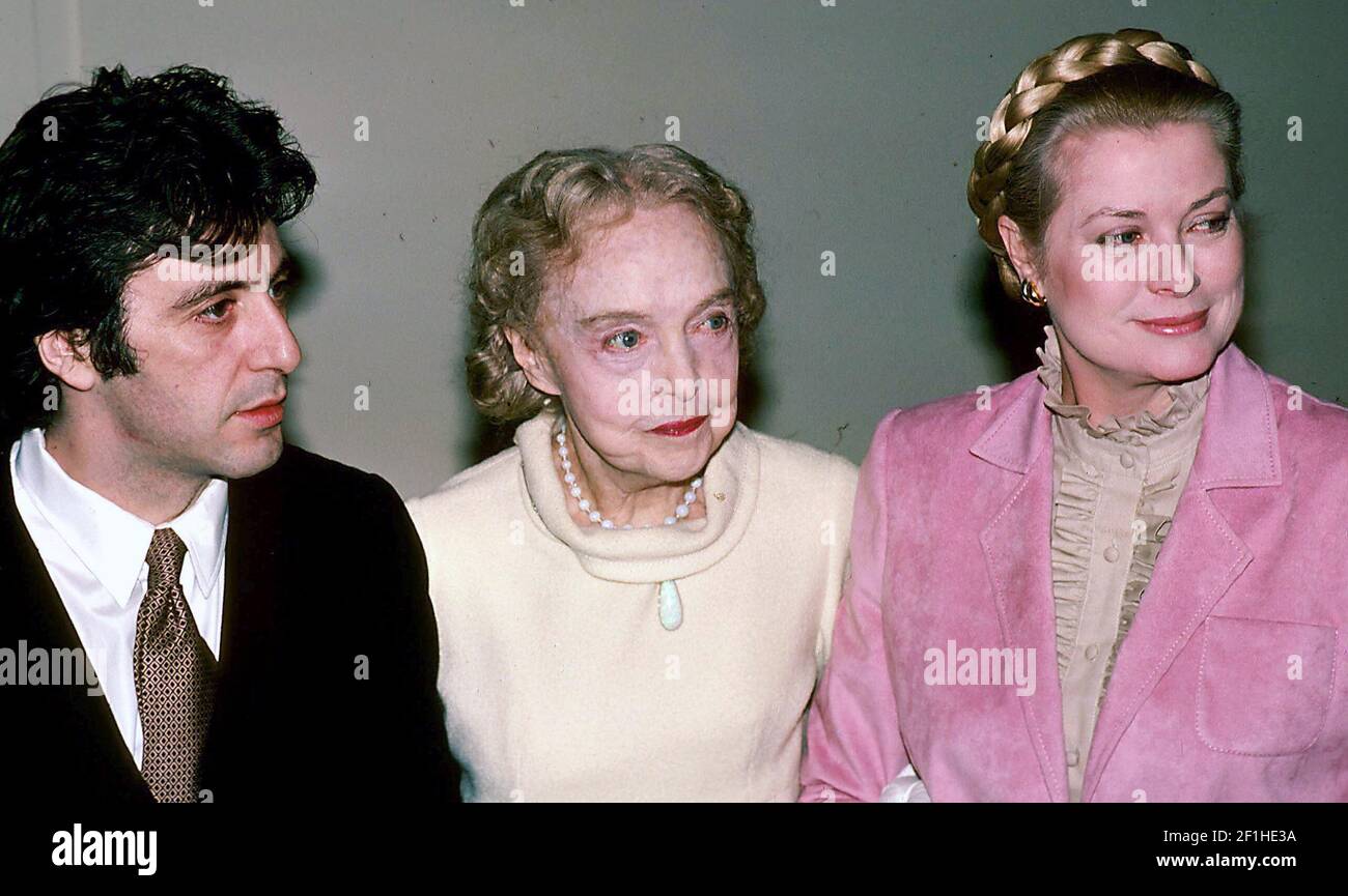 Al Pacino Lillian Gish Grace Kelly 1982 Photo by Adam Scull-PHOTOlink ...
