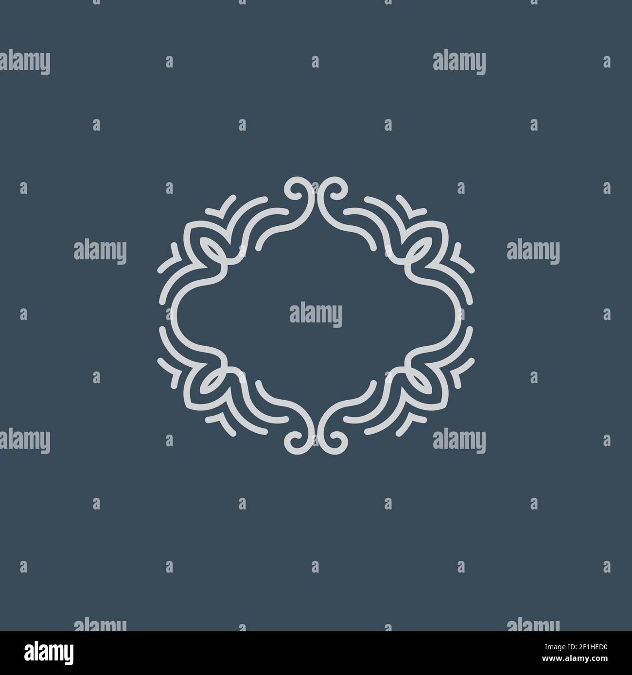 Mandala frame line vector hi-res stock photography and images - Alamy