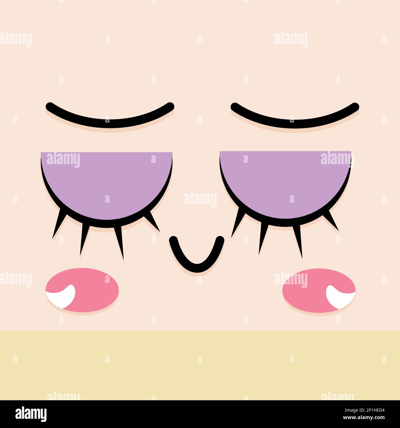 Sleeping facial expression Stock Vector Image & Art - Alamy