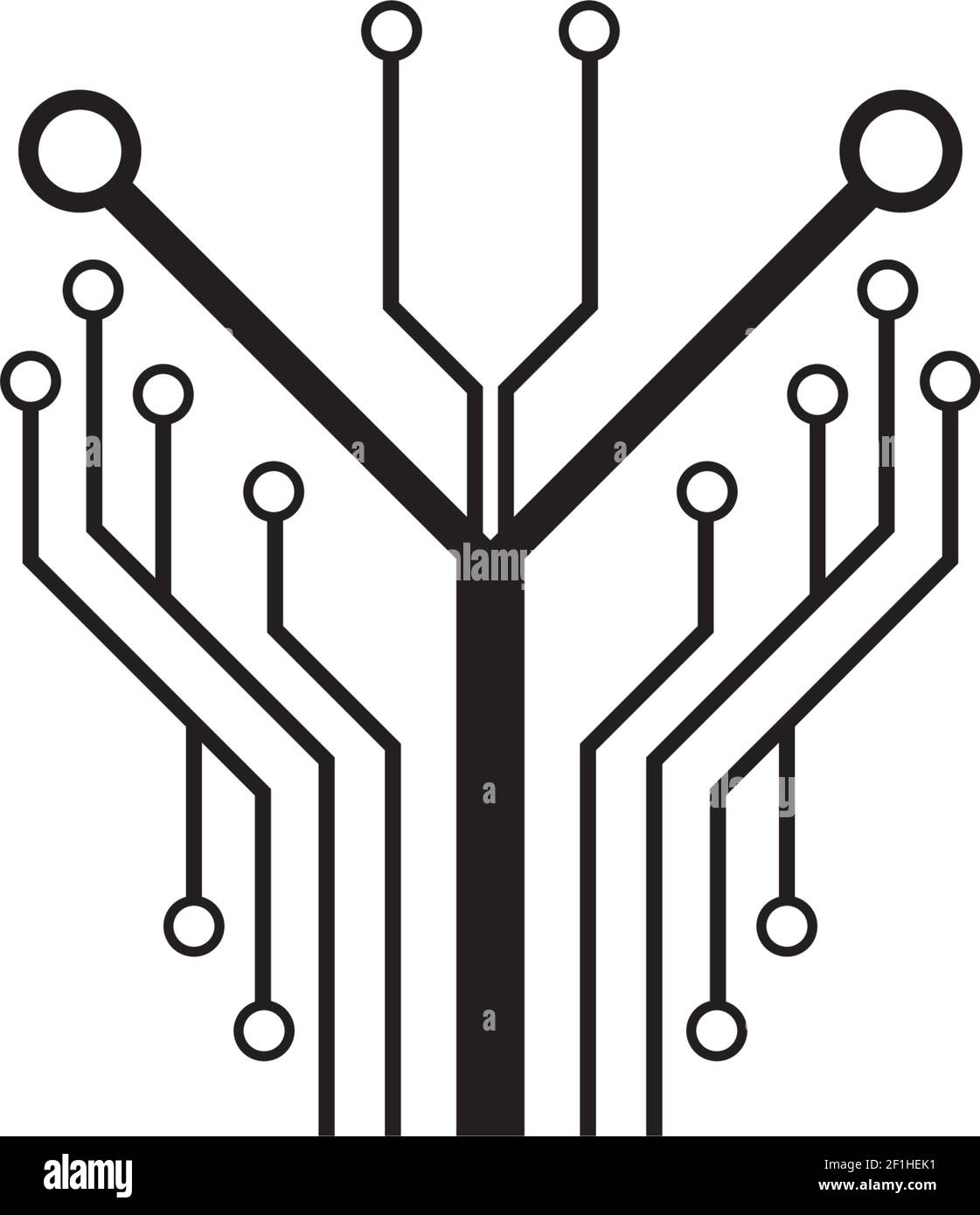 Circuit logo template vector icon illustration design Stock Vector ...