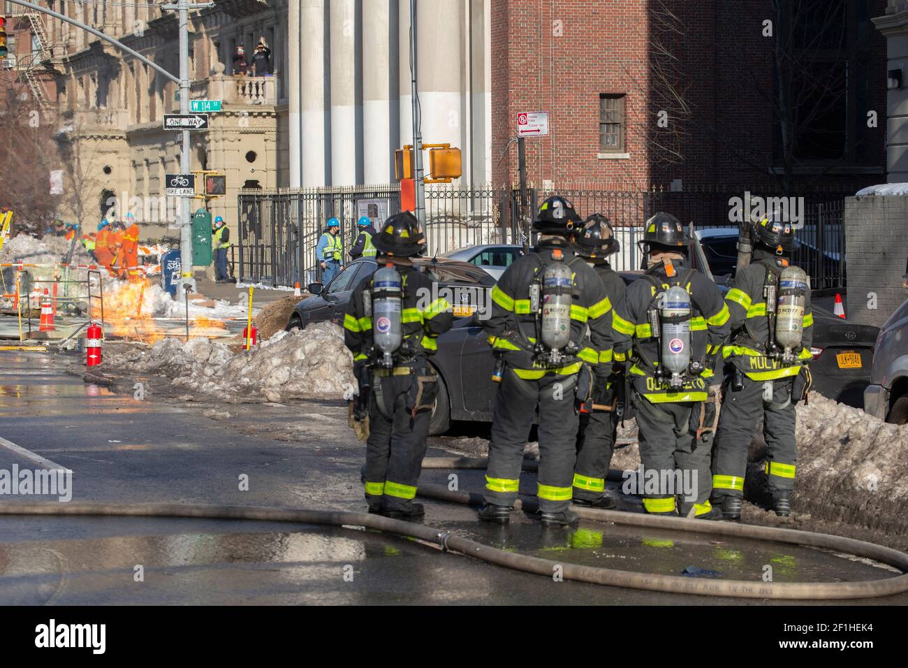 February 5, 2021 : A fire broke out in a Con-ed Excavation site on West ...