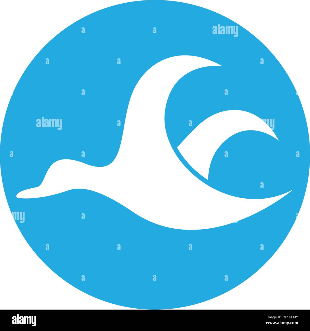 Duck logo template vector icon illustration design Stock Vector Image ...