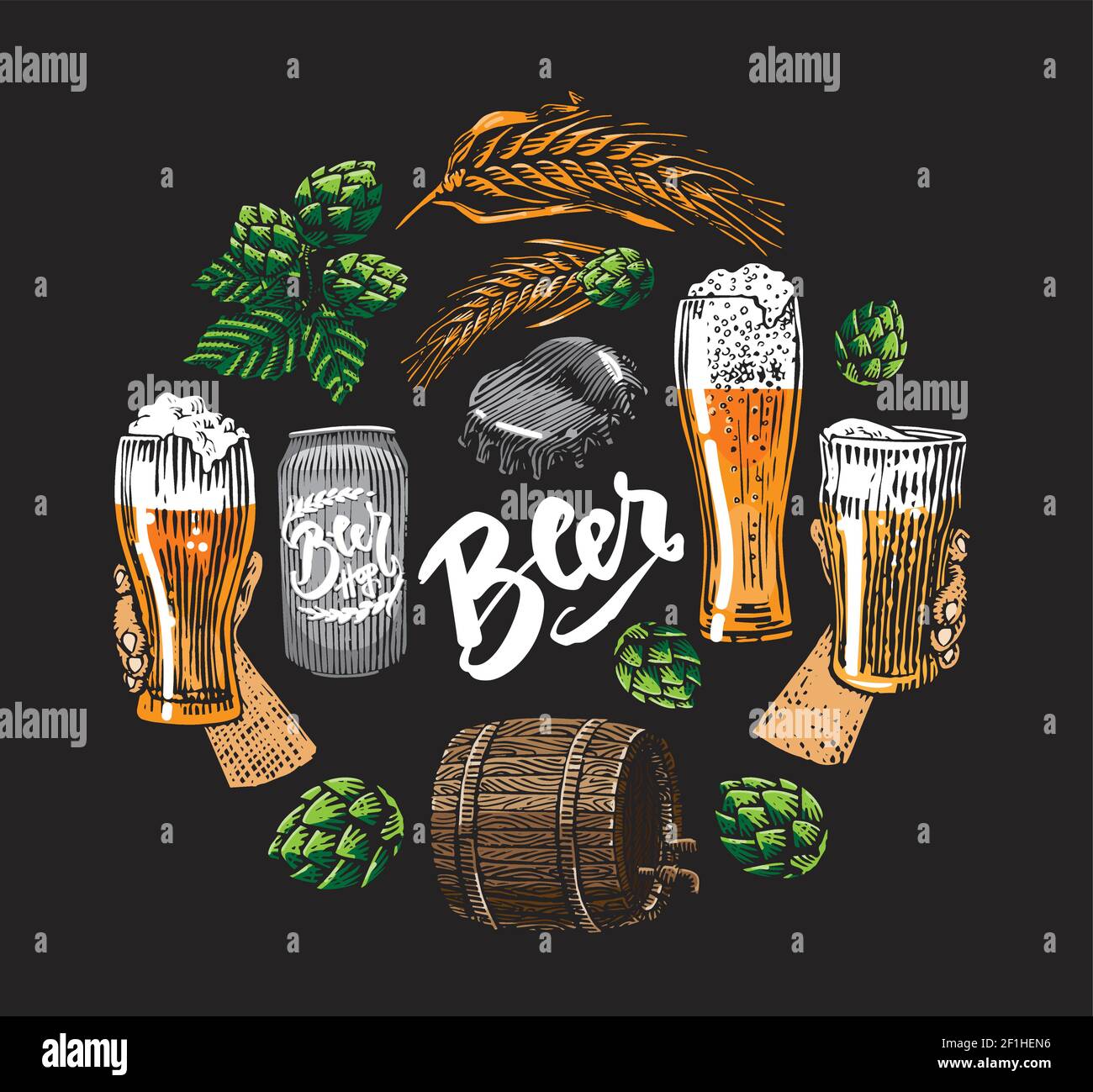 Hop circle hi-res stock photography and images - Alamy