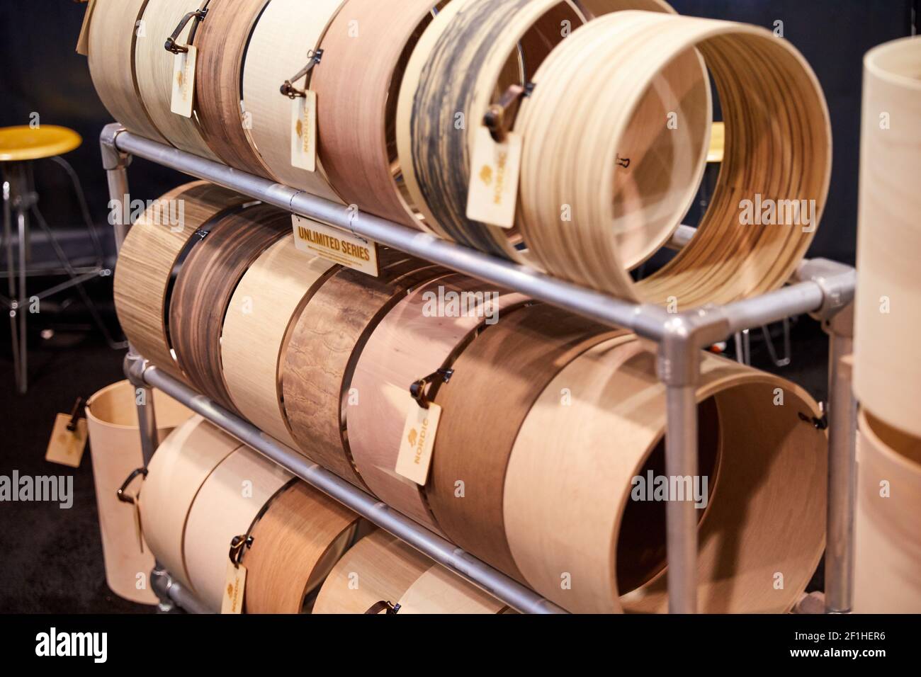 Drums Percussion and Cymbals at Musical Instrument Convention Stock ...