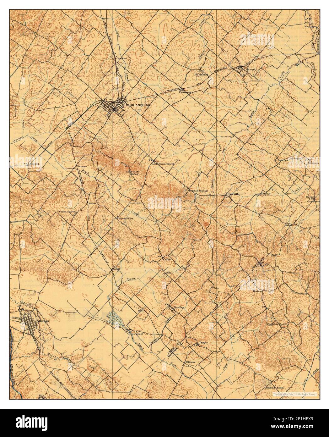 Map of morganfield hi-res stock photography and images - Alamy