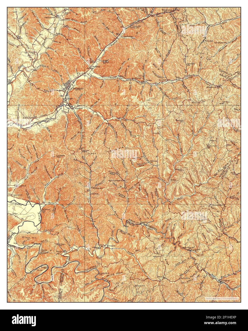 Map Of Morehead Kentucky Cut Out Stock Images And Pictures Alamy