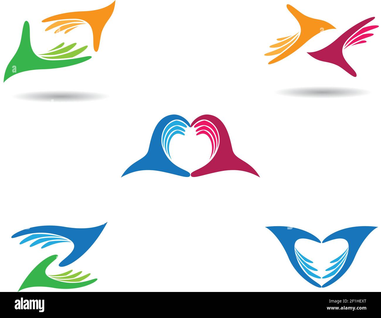 Hand care logo cemplate vector icon illustration Stock Vector Image ...