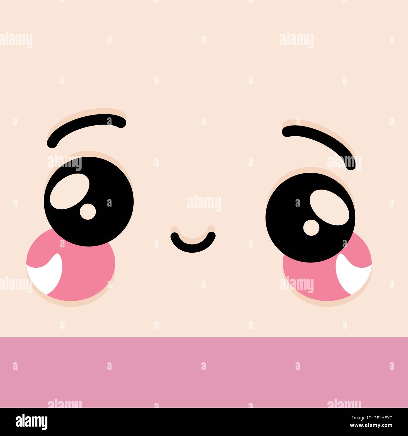 Happy face emoticon kawaii character hi-res stock photography and ...