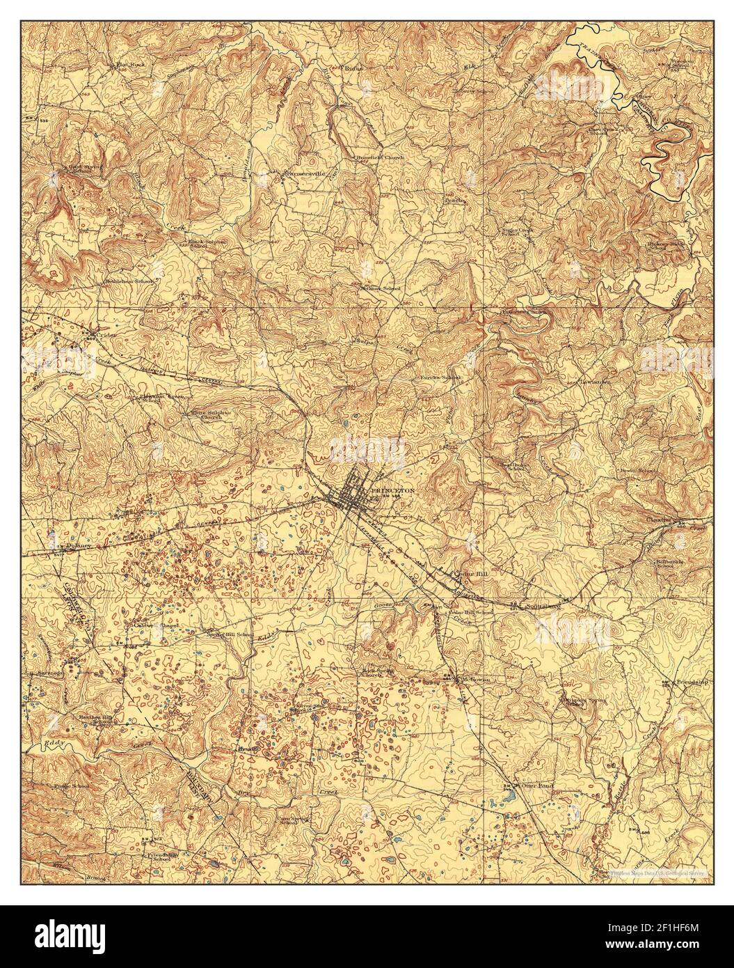 Princeton, Kentucky, map 1910, 1:62500, United States of America by ...