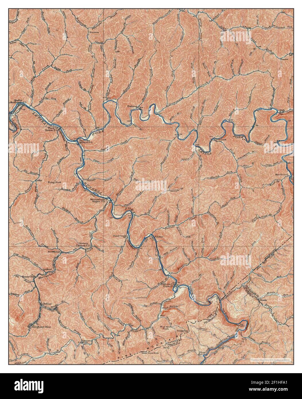 Regina, Kentucky, map 1915, 1:62500, United States of America by ...