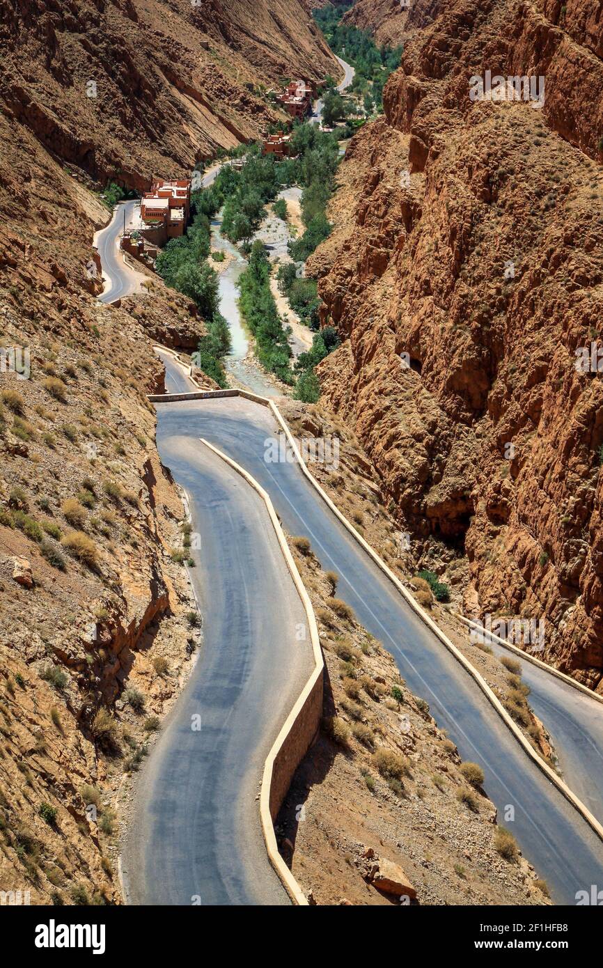 Road through gorge africa hi-res stock photography and images - Alamy