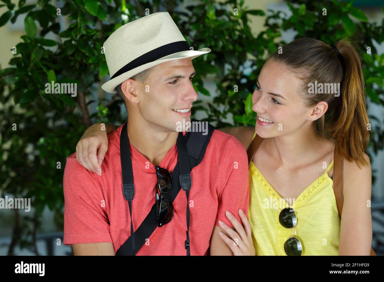 couple in love holding hands outdoors Stock Photo - Alamy