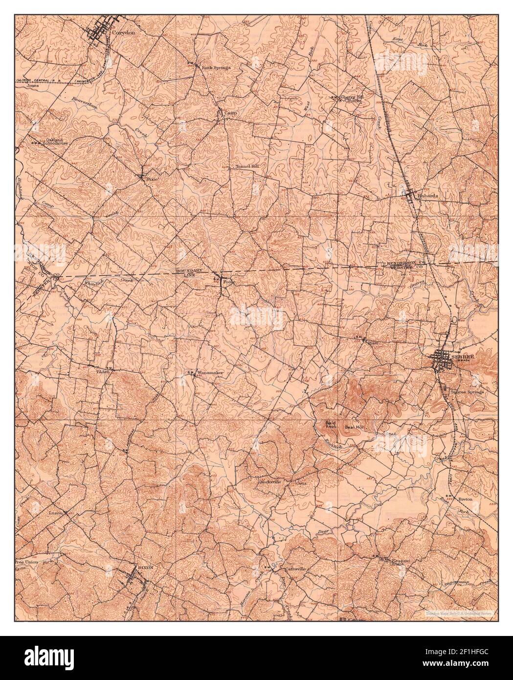 Sebree, Kentucky, map 1906, 1:62500, United States of America by ...