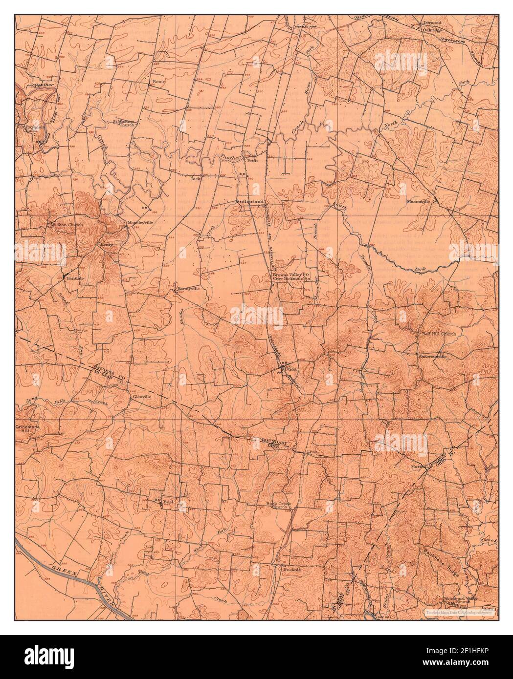 Sutherland, Kentucky, map 1906, 1:62500, United States of America by ...