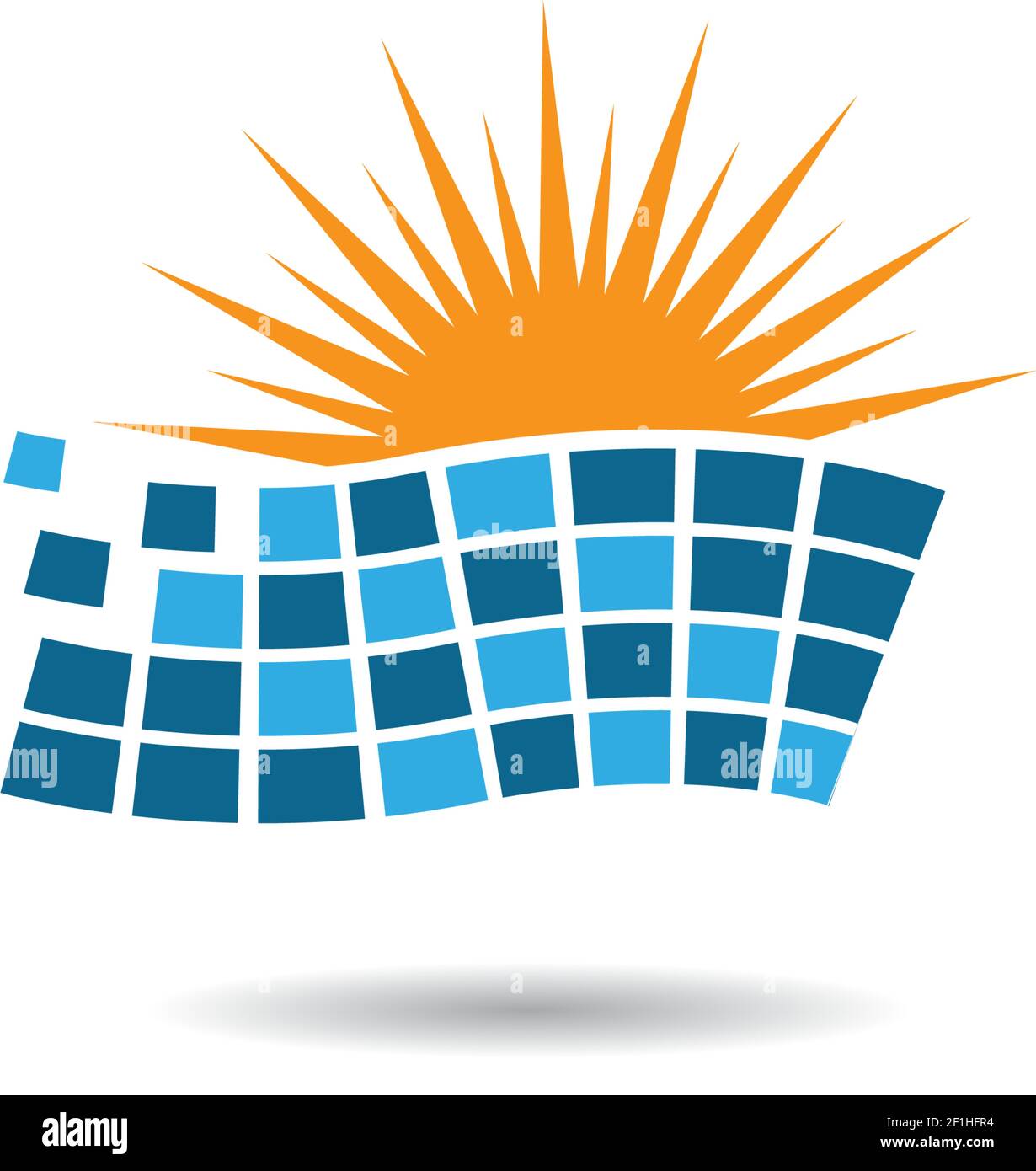 Solar panel vector logo illustration design Stock Vector Image & Art ...