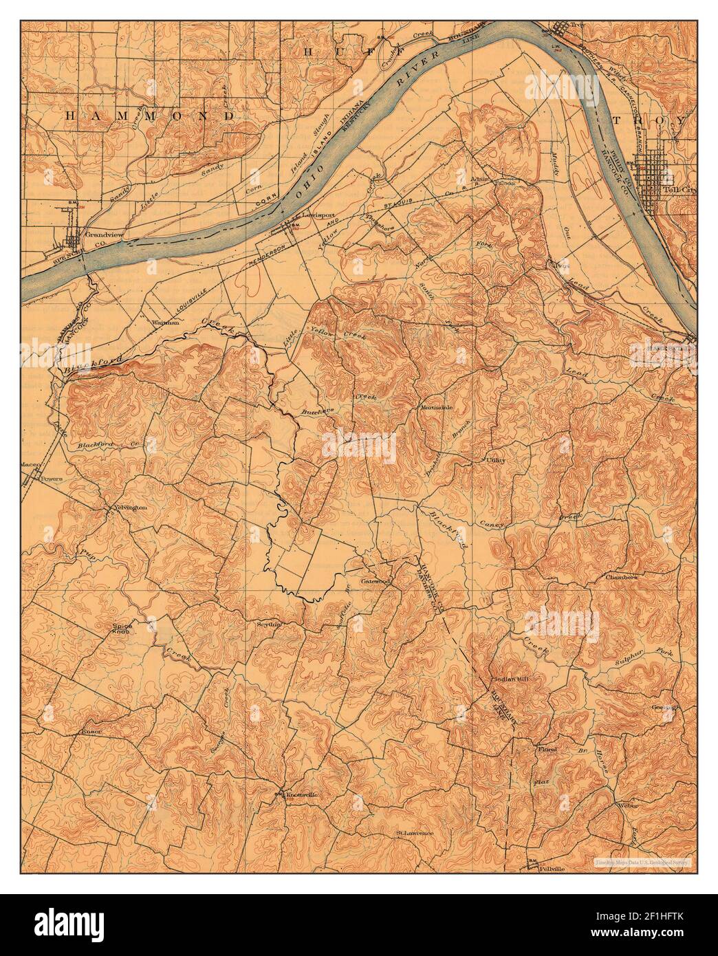 Map of tell city hi-res stock photography and images - Alamy