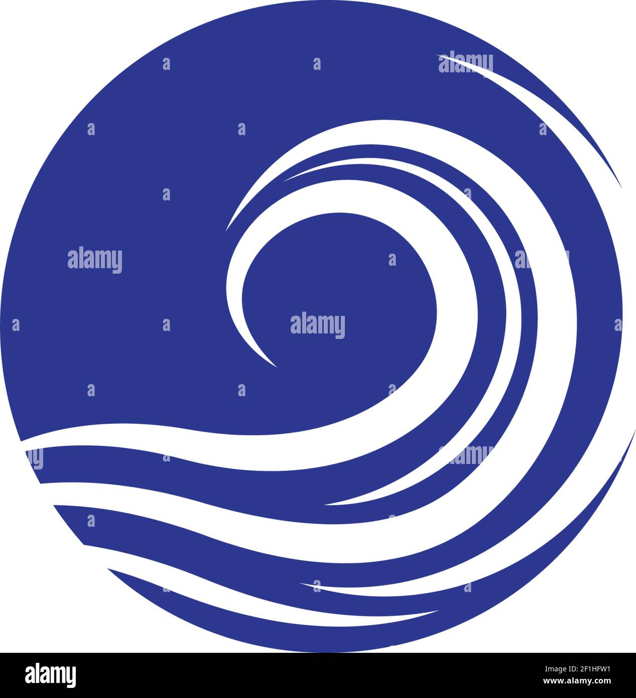 Water wave logo vector icon illustration design Stock Vector Image ...
