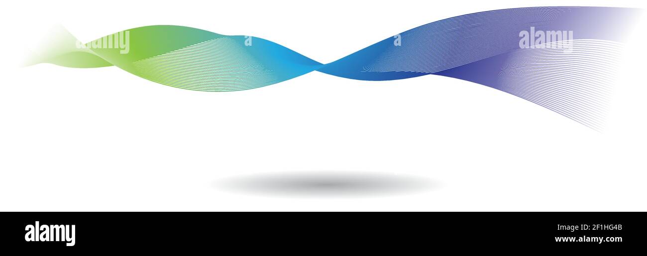 Colorful wave line illustration Stock Vector Image & Art - Alamy
