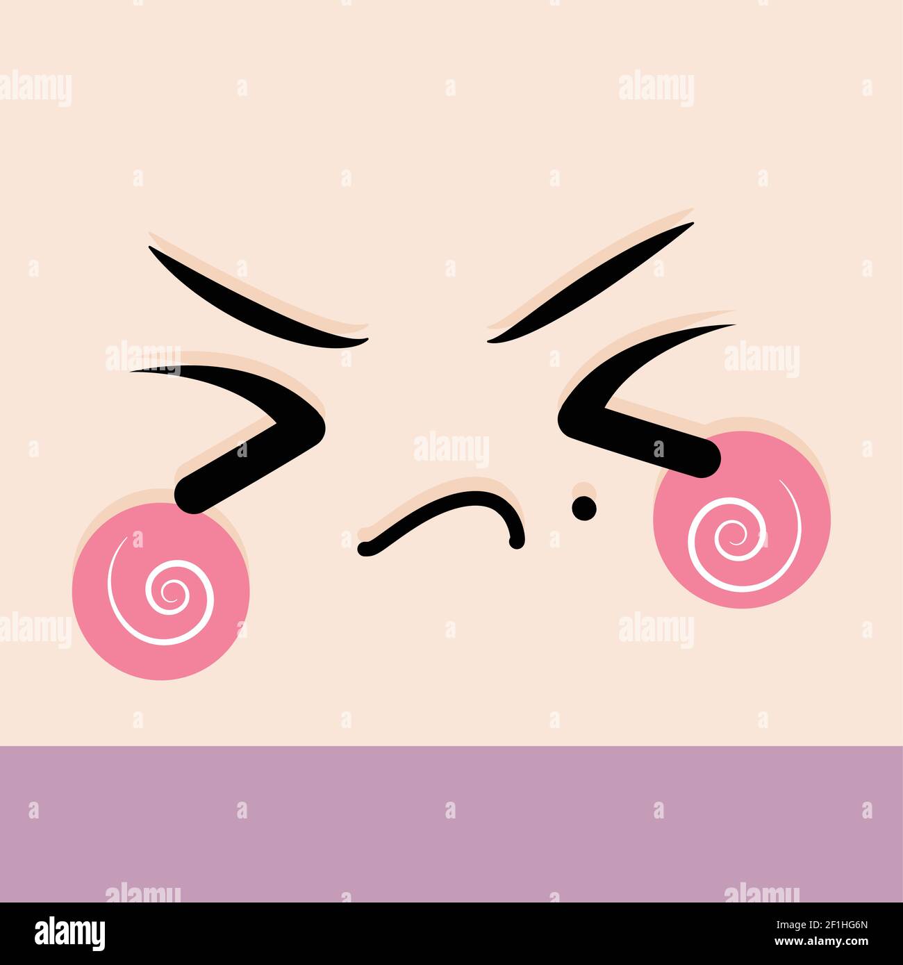 Angry face Stock Vector Images - Alamy