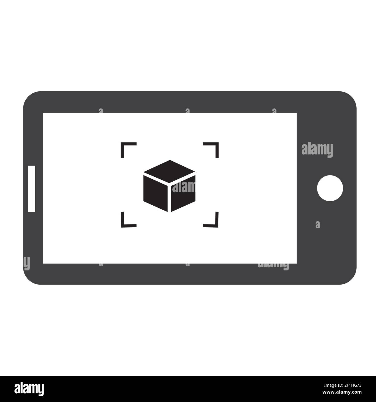 AR presentation icon on white background. Augmented reality sign. AR ...