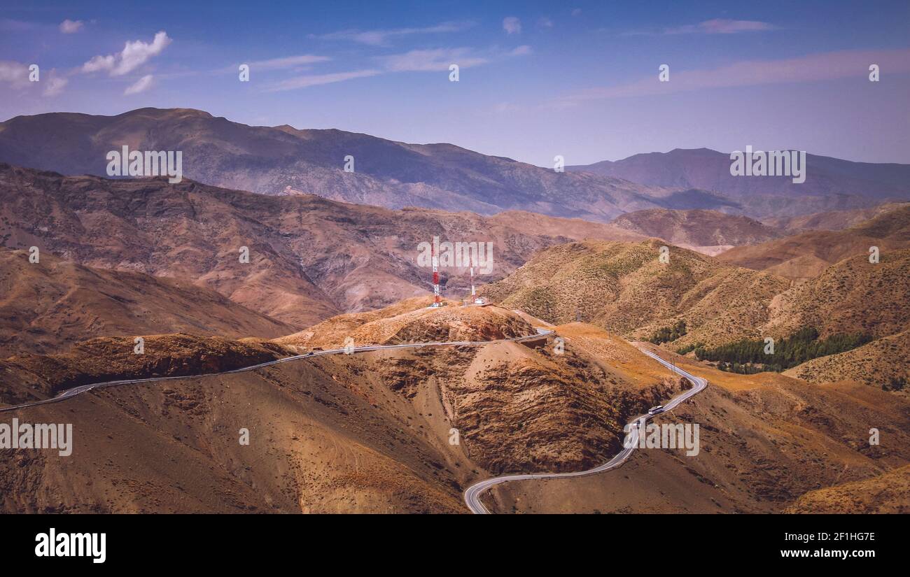 Road from Ouarzazate to Marrakesh Stock Photo - Alamy