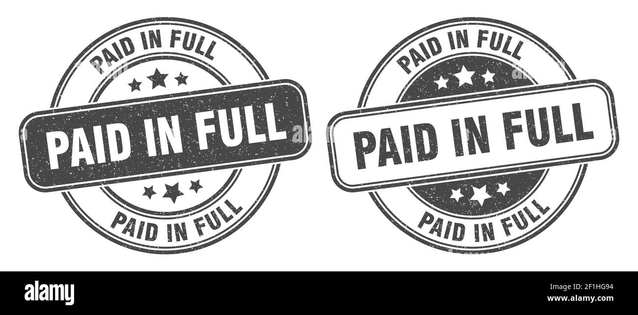 Paid In Full Stamp High Resolution Stock Photography and Images - Alamy