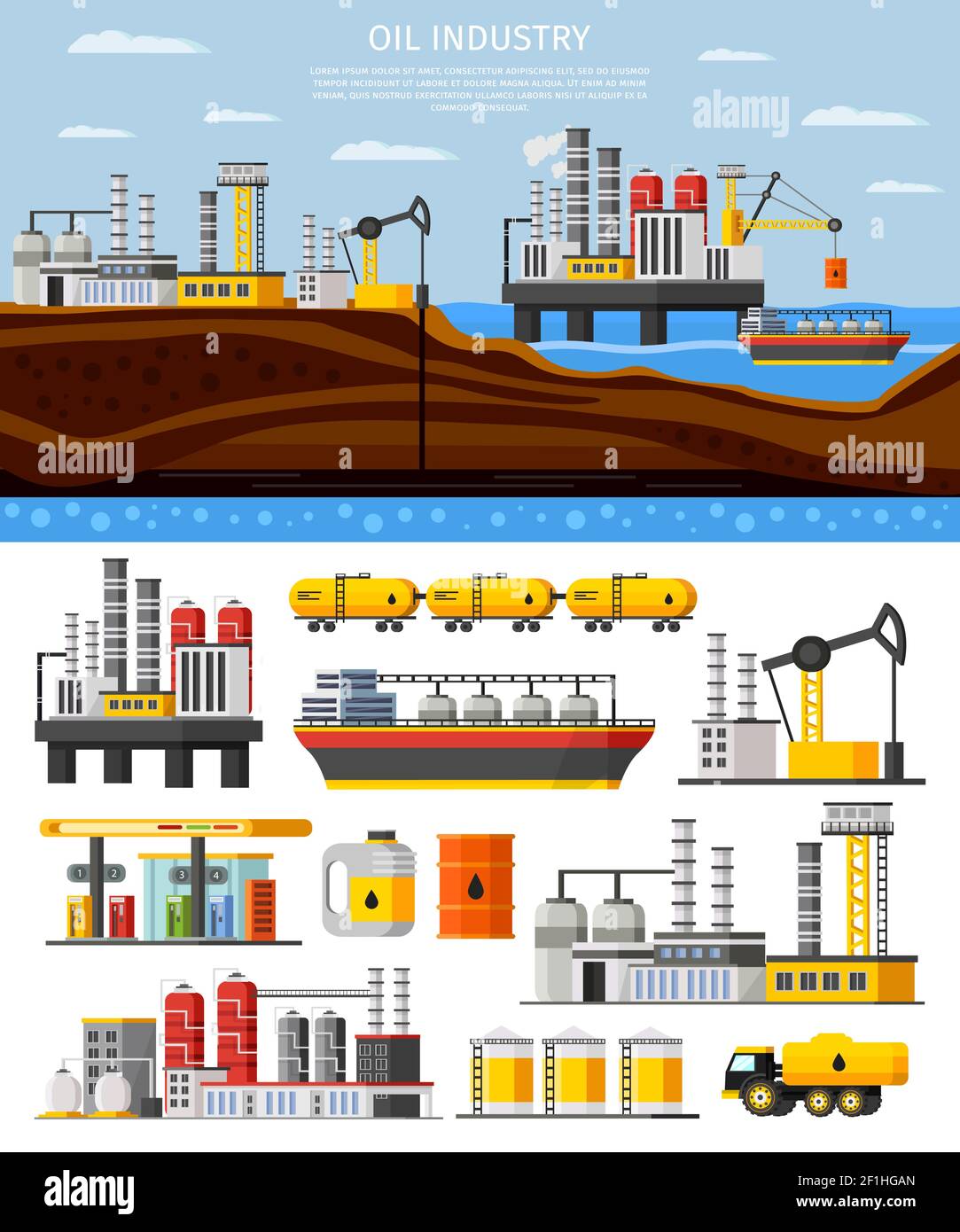 Oil industry composition with manufacturing extraction storage ...
