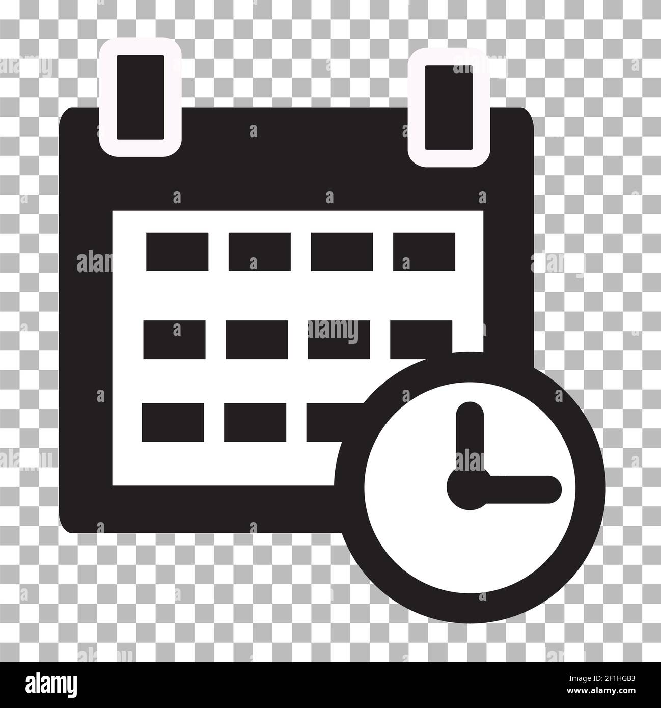 calendar check icon on transparent background. calendar check sign ...
