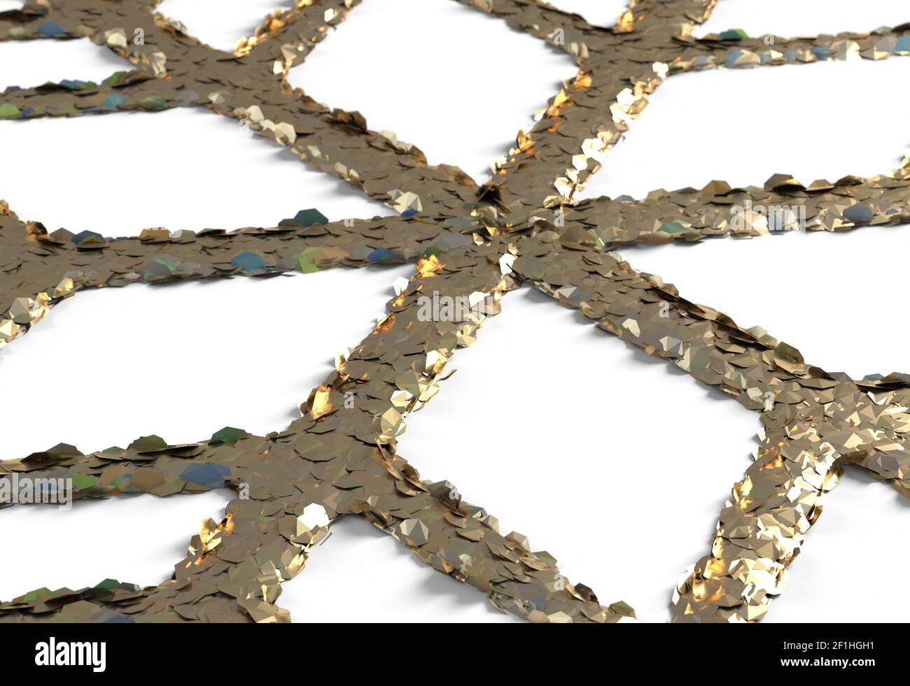 Toy snowflake - isolated on white 3d illustration Stock Photo - Alamy