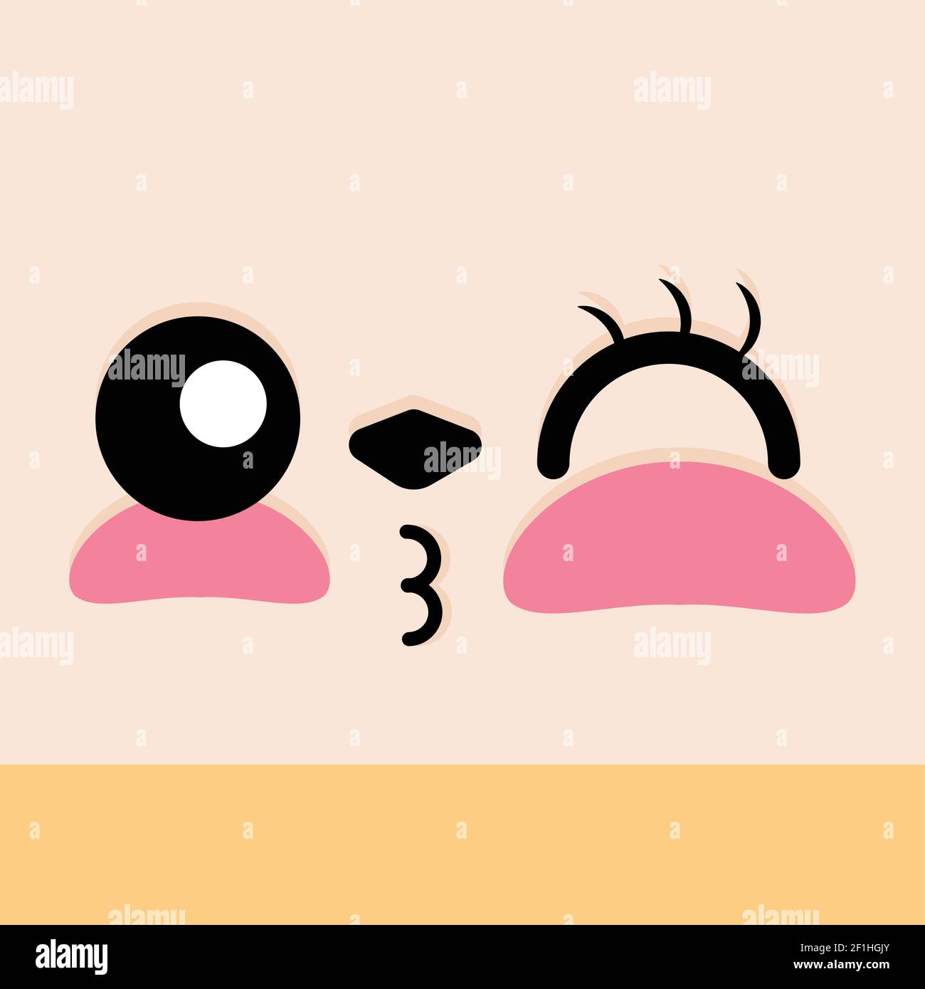 Happy wink emoticon icon Stock Vector Images - Alamy