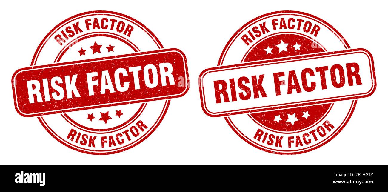 risk factor stamp. risk factor sign. round grunge label Stock Vector ...