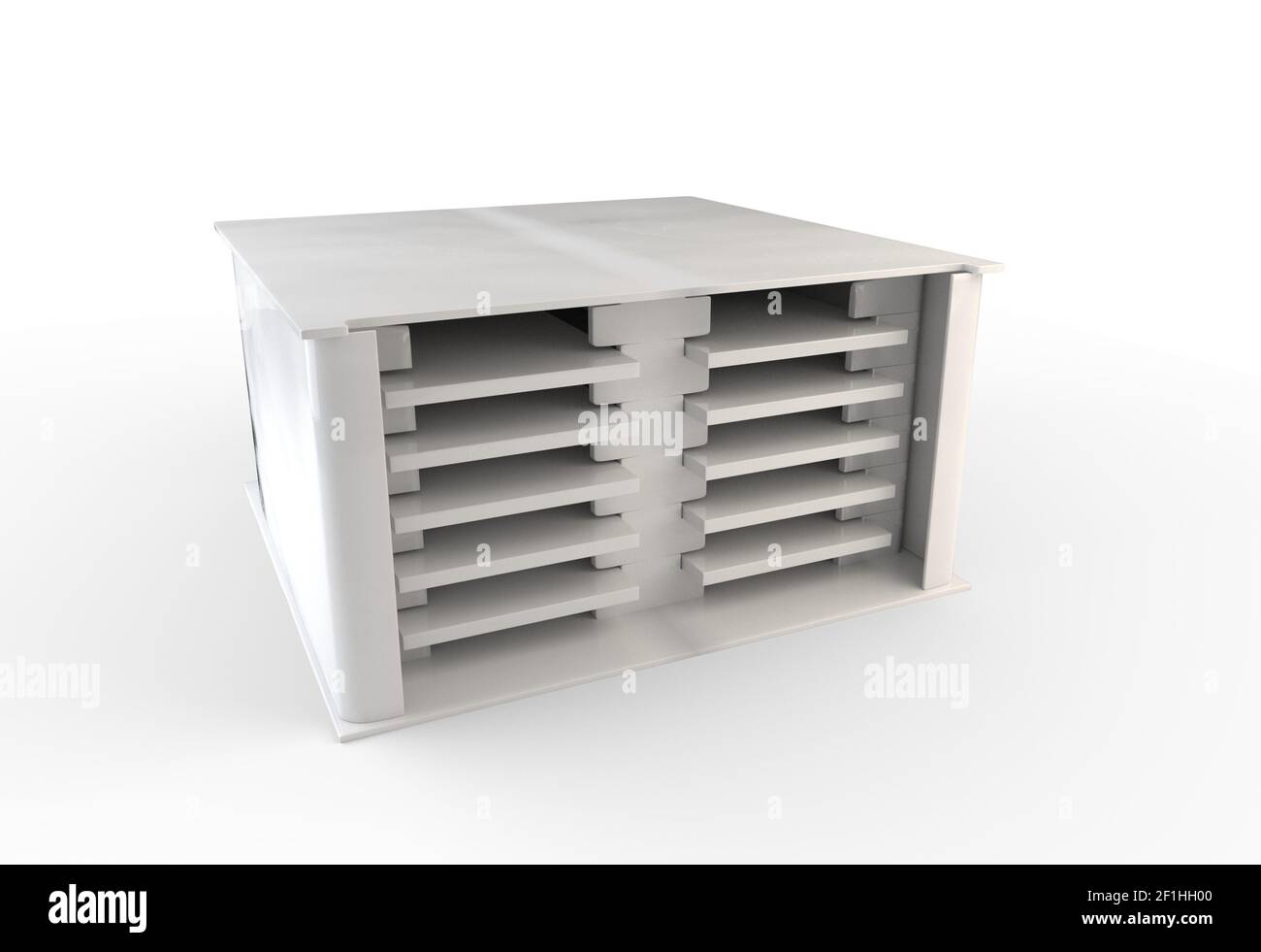 Empty box with separators hi-res stock photography and images - Alamy