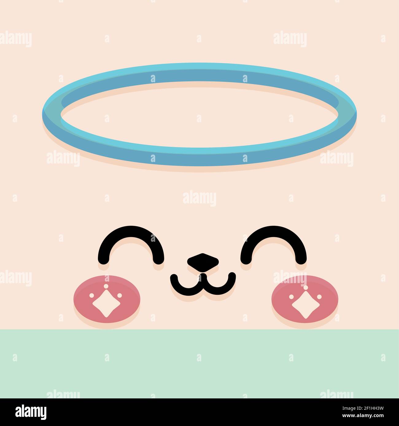 Happy angel facial expression Stock Vector Image & Art - Alamy