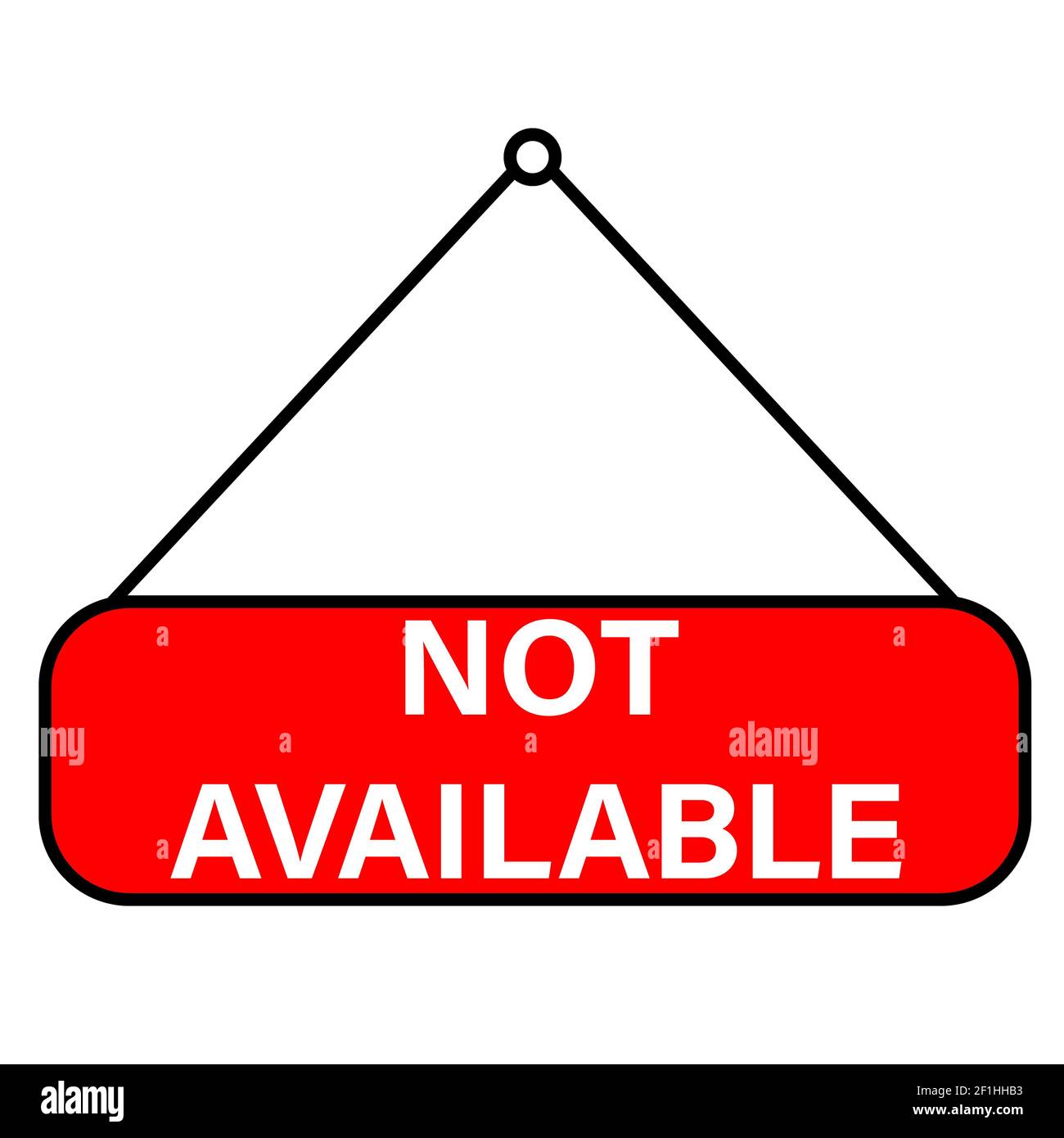 house not available on white background. not available sign. not ...