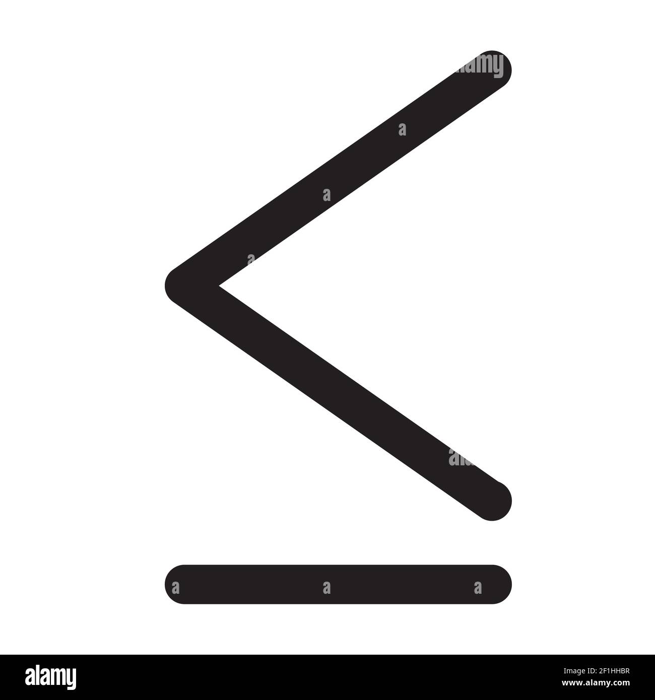 less then basic elements icon on white background. flat style. less ...