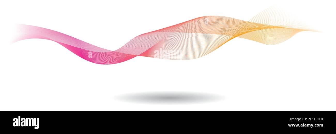 Colorful wave line illustration Stock Vector Image & Art - Alamy