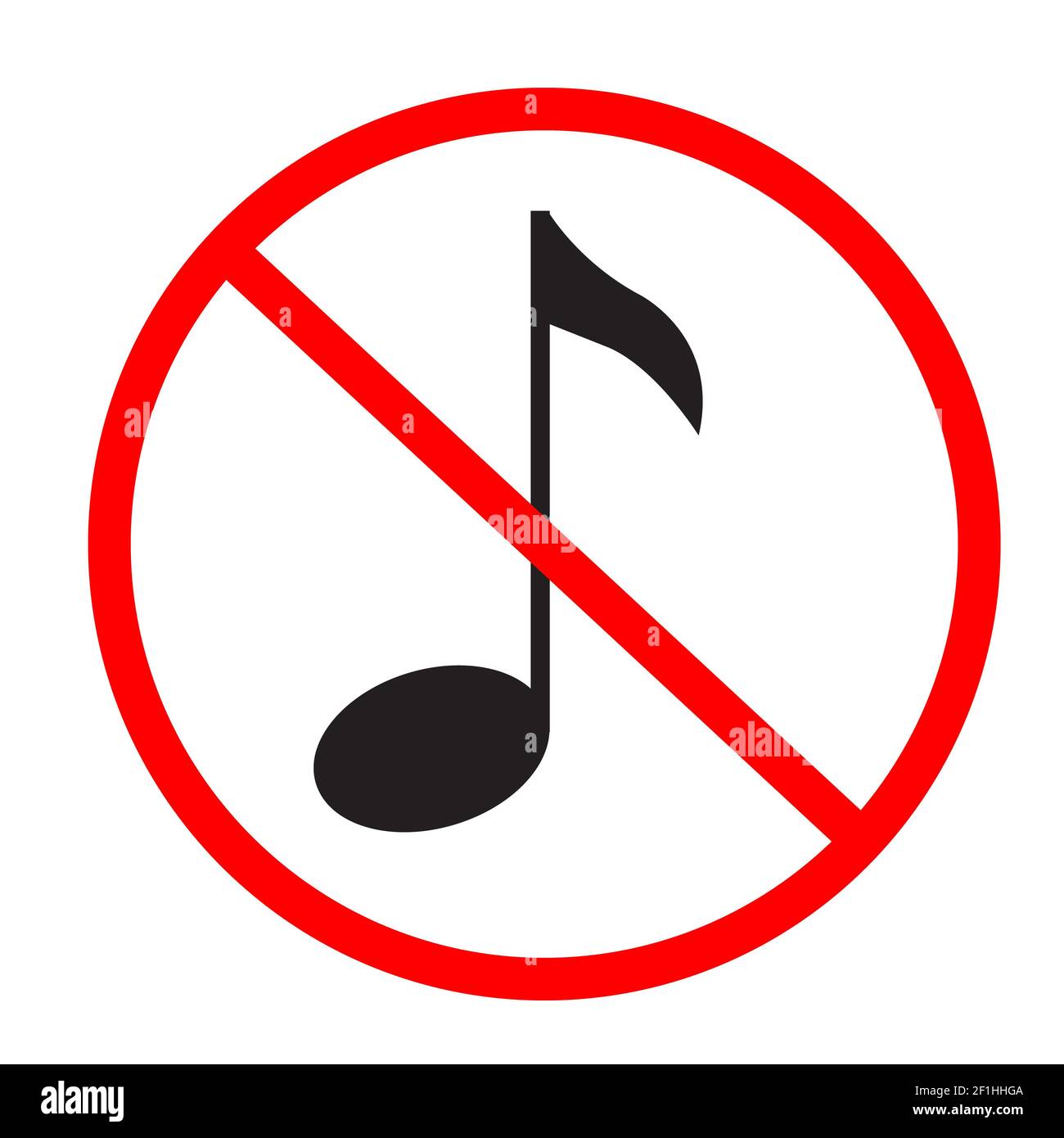 no music note icon on white background. flat style. no musical note ...