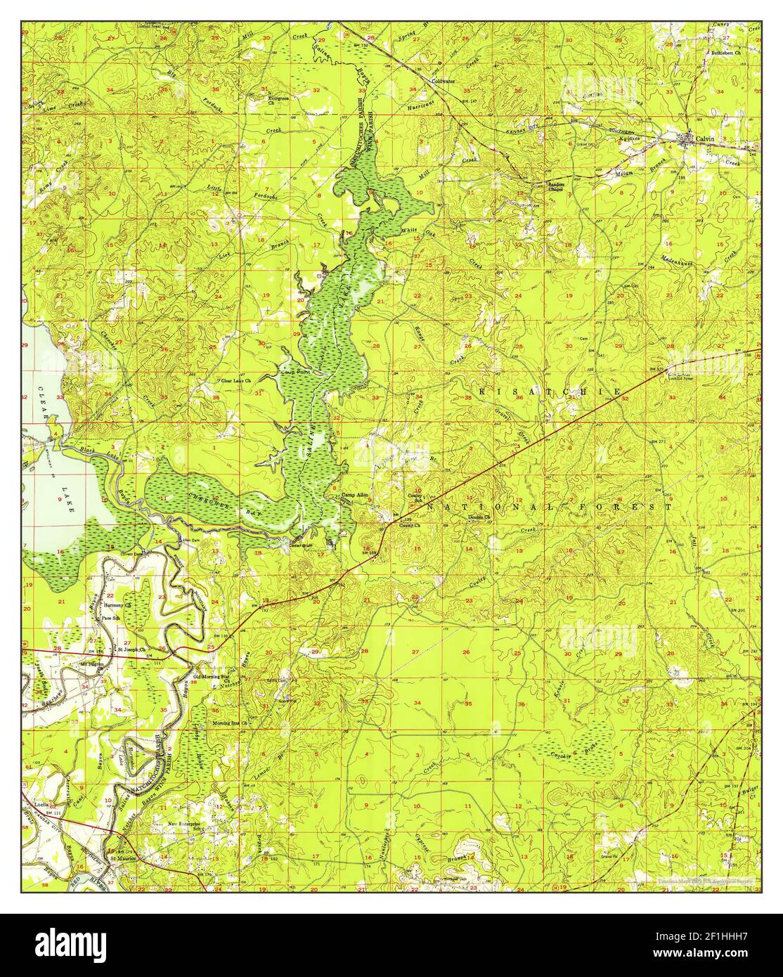 Map of calvin hi-res stock photography and images - Alamy