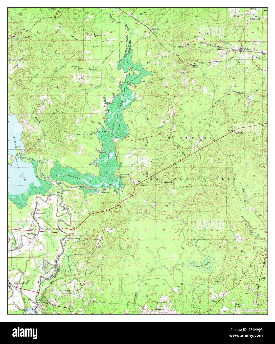 Map of calvin hi-res stock photography and images - Alamy