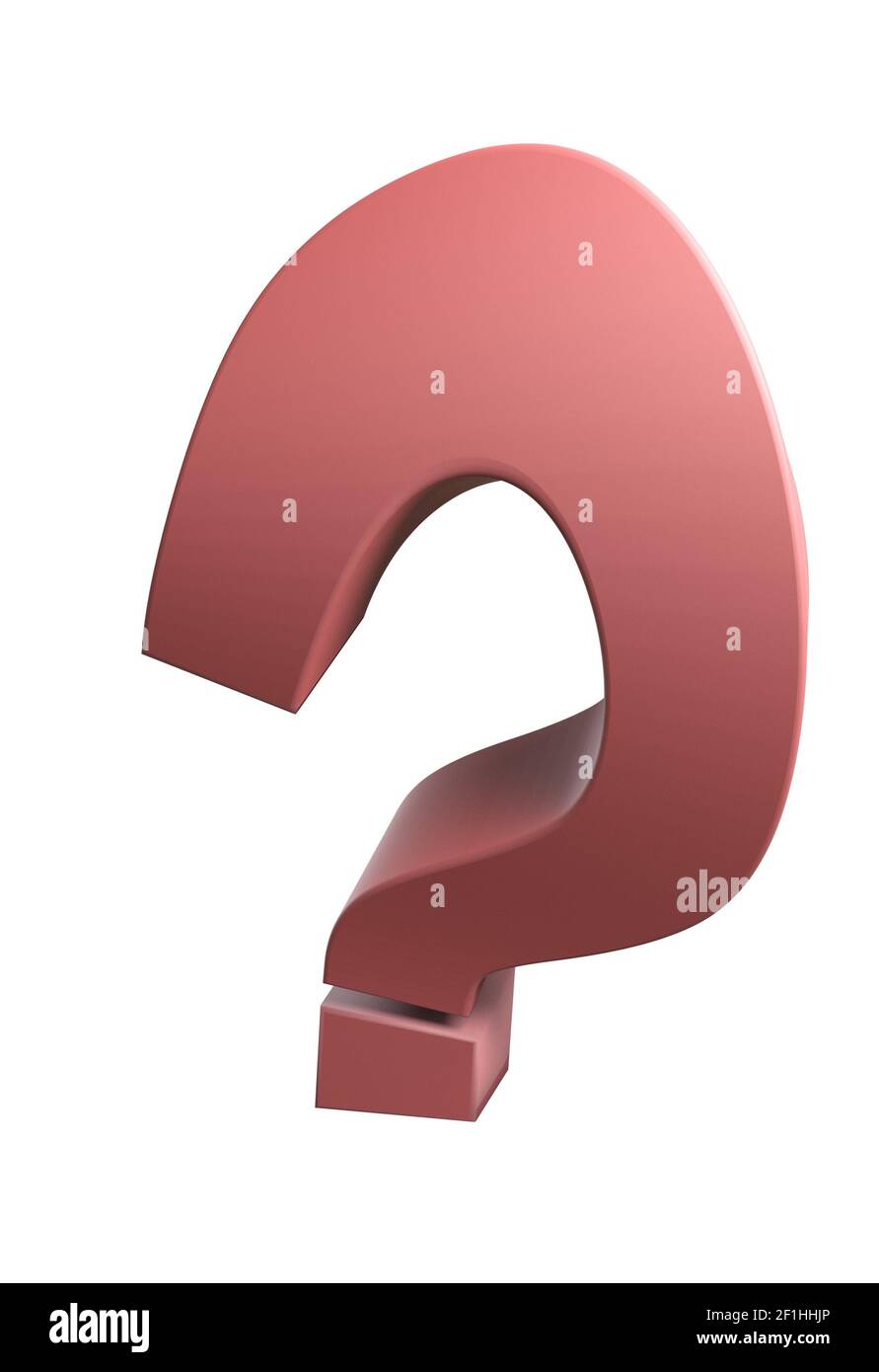 Question mark cartoon character 3d hi-res stock photography and images ...