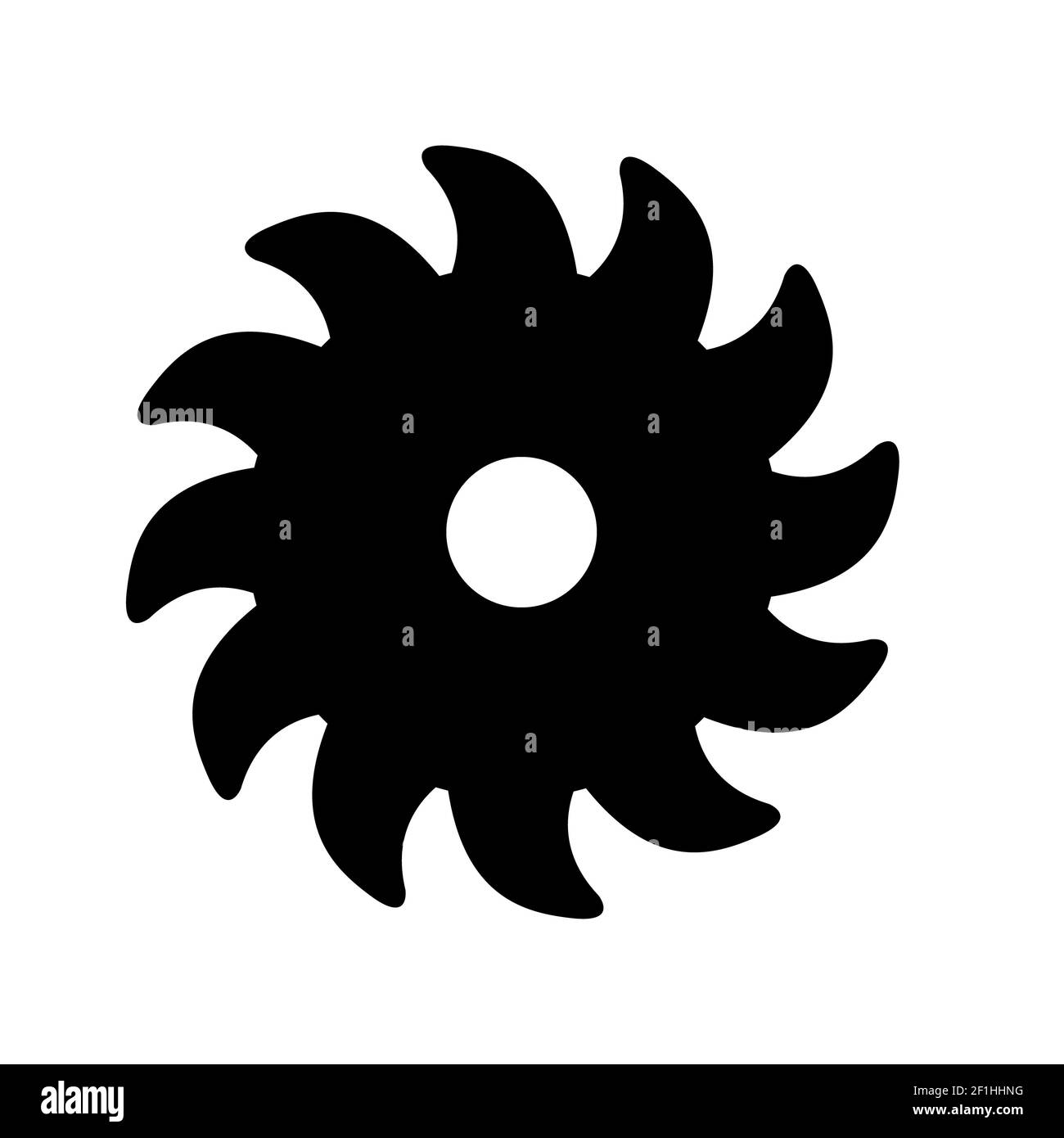 saw blade icon on white background. flat style. wood saw blade sign ...