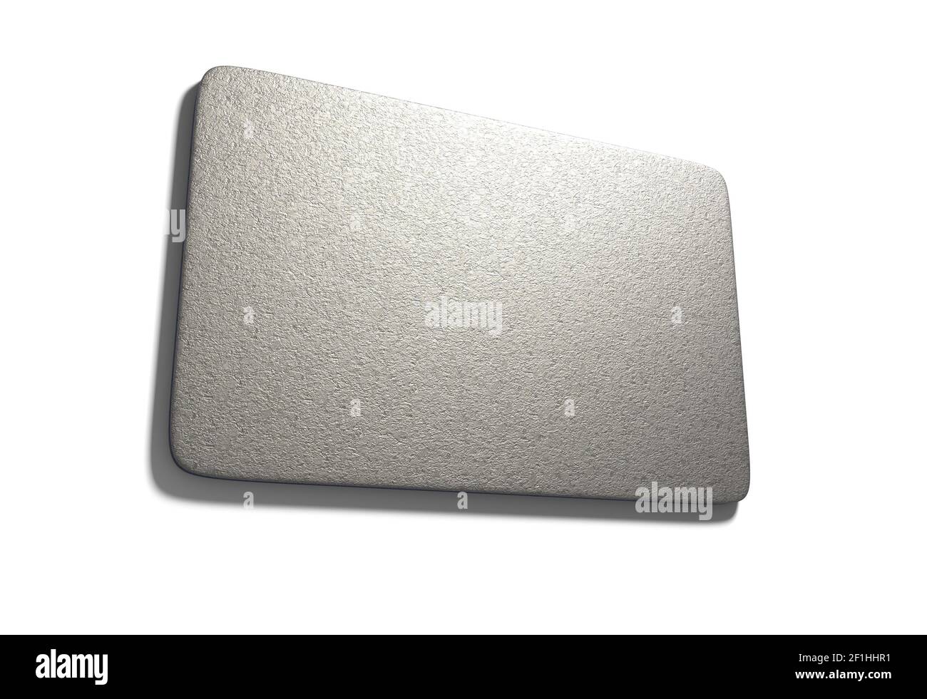 Empty sign plate isolated on white, 3d illustration Stock Photo - Alamy