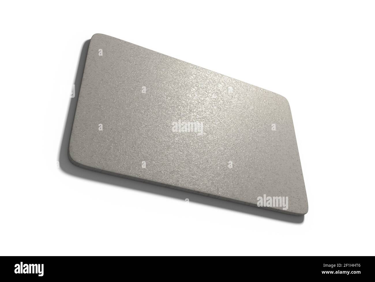 Empty plastic sign plate isolated on white, 3d illustration Stock Photo ...