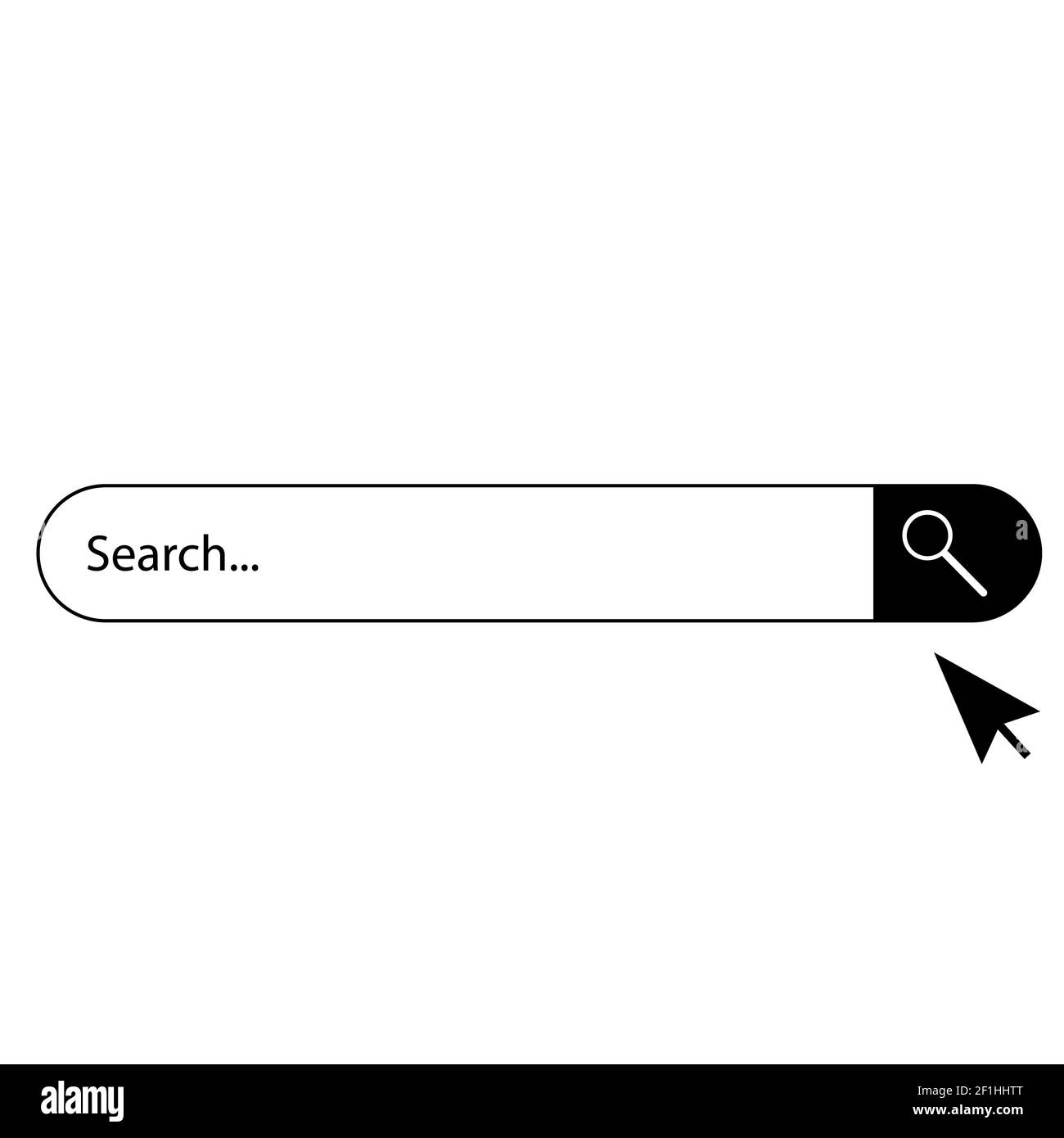 search bar icon on white background. flat style. search bar icon for ...