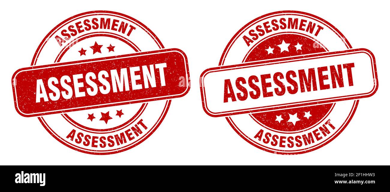 assessment stamp. assessment sign. round grunge label Stock Vector ...
