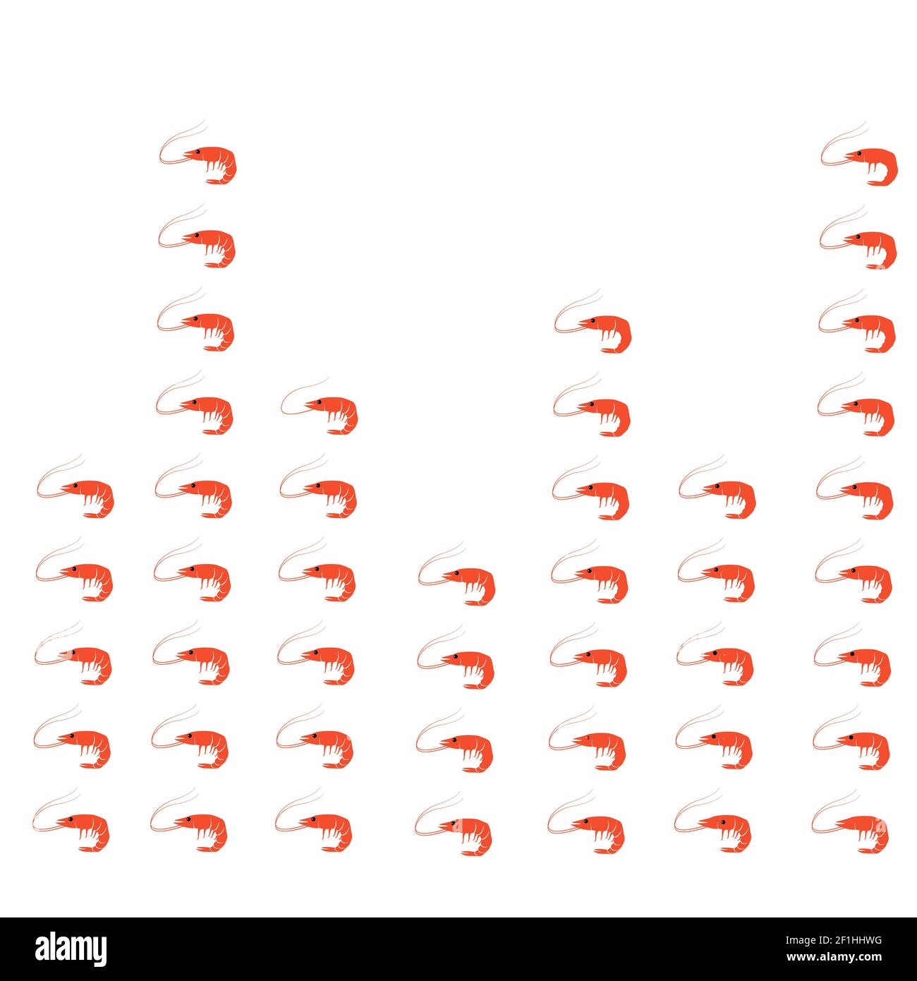 shrimp icon on white background. set of shrimp Stock Photo - Alamy